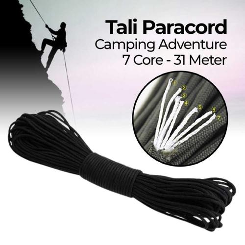 Promo Tali Paracord 5mm Panjat Tebing Climbing 7 Core 31 Meter Survival ...