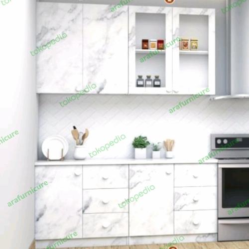 Jual KITCEN SET ATAS BAWAH RAK PIRING MEJA DAPUR MINIMALIS (KSA 8042 ...