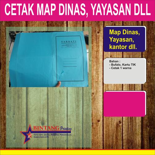Jual Cetak Map Dinas Yayasan kantor cetak 1 warna Uk. Folio cepat & murah - Jakarta Timur ...