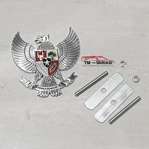 Jual Emblem Logo Besi Premium Grill Garuda Pancasila Warna Silver ...