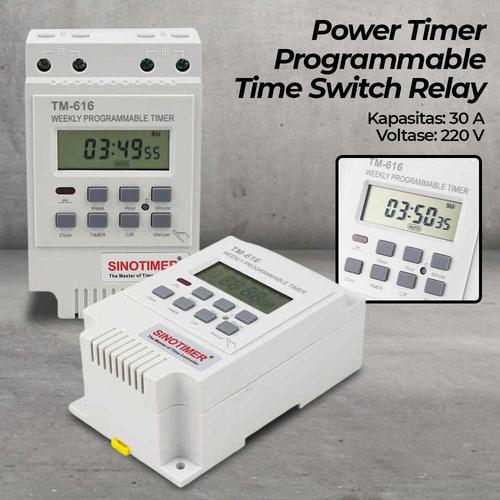 Jual SINOTIMER Power Timer Programmable Time Switch Relay 220 V 30 A ...