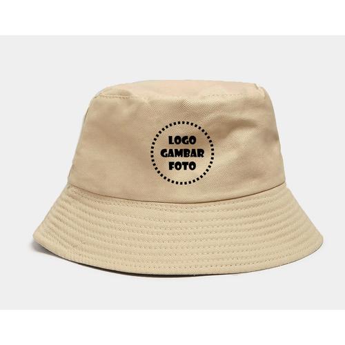 Jual Topi Bucket Hat Premium Sablon Custom Satuan Full Warna - Putih ...
