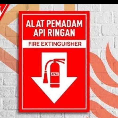 Jual Stiker vinyl ALAT PEMADAM API RINGAN 15x20cm.Rambu K3 safety ...