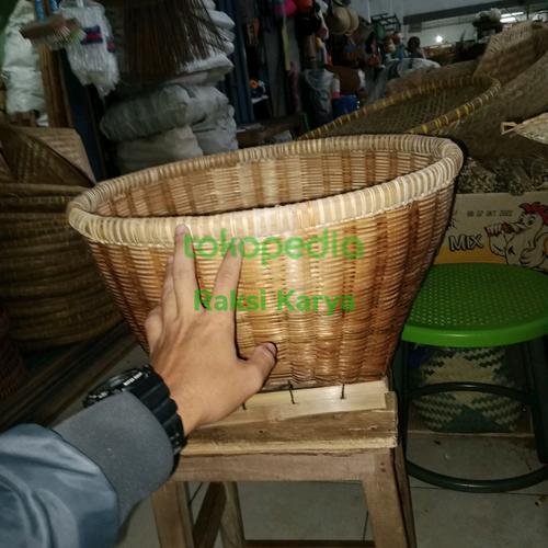 Jual Rinjing Bambu/ Cepon Nasi Bambu/ Ceting/ Wakul/ Bakul Nasi 40-50cm ...