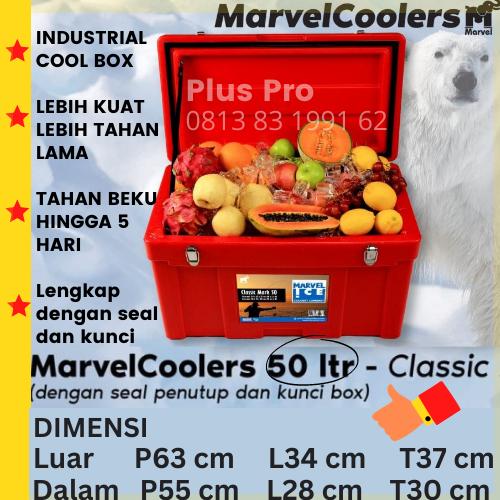Jual Cooler Box 50 L / Marvel Cool es batu kristal mancing marina ...