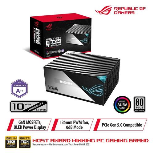 Jual PSU ASUS ROG THOR 1600W Titanium | ROG-THOR-1600T-GAMING - Jakarta ...