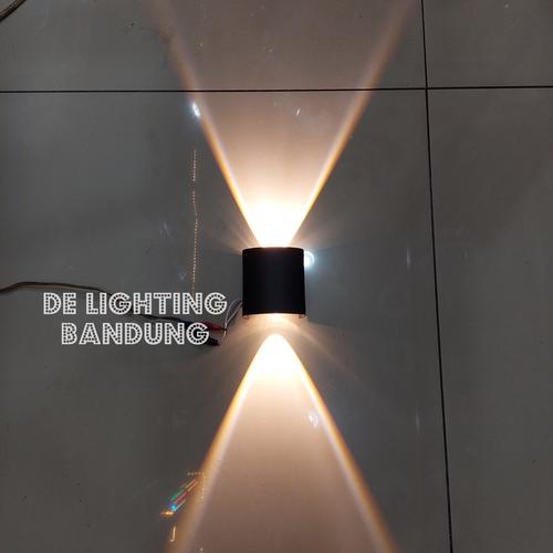 Jual lampu dinding taman outdoor 2 arah / led wall light minimalis 2 x ...