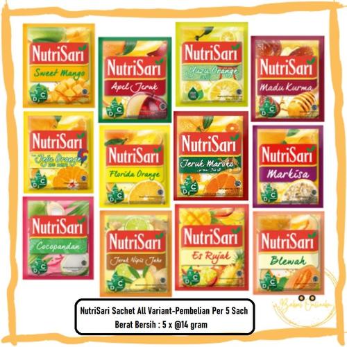 Jual Nutrisari Sachet per 5 Sachet All variant-Pembelian Per 5 Sachet ...