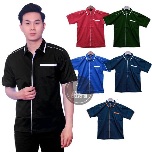 Jual Seragam Kemeja Kerja 067 Lapangan Dinas Partai PNS PDL - Army, XXL ...