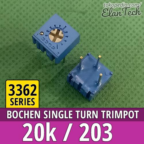 Jual Trimpot 20k / 203 seri 3362 Single Turn Cermet 20 Kilo Ohm ...