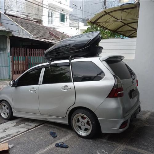 Jual roof box mobil+cross bar avanza/roof box mobil avanza/roofbox ...