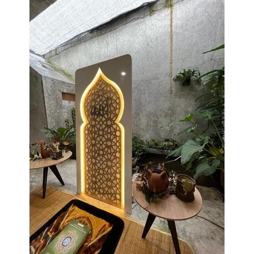 Jual Dekorasi mushola rumah/partisi mushola rumah/petunjuk kiblat/arah ...