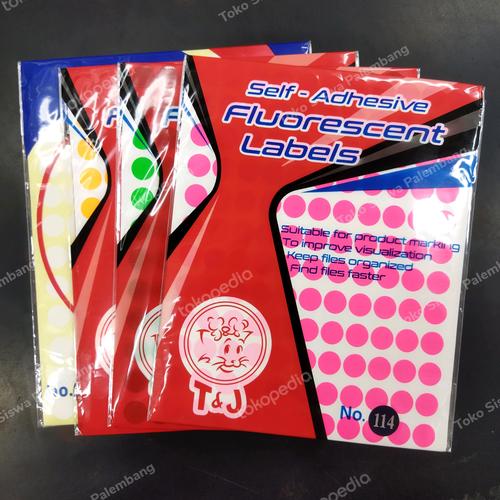 Jual LABEL BULAT WARNA WARNI TOM&JERRY 114 - Putih - Kota Palembang ...