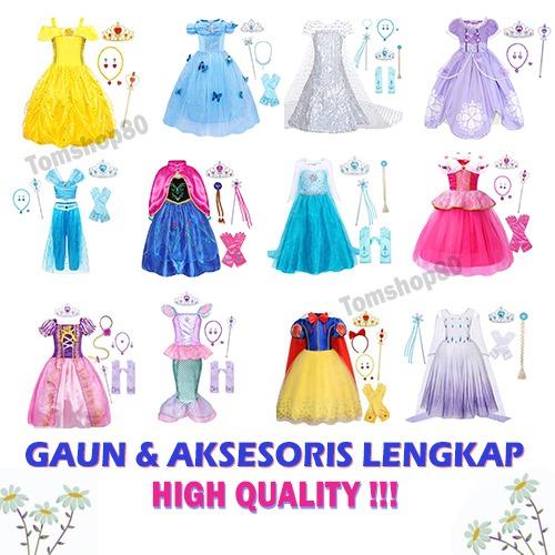 Jual Gaun Princess / Baju Princess / Dress Princess / kostum putri ...