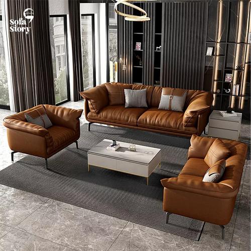 Promo Sofa Kulit set Modern Luxury 321 BENVOLIO / Sofa Ruang Tamu - Kab ...