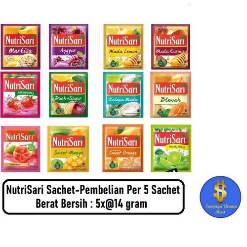 Jual NutriSari Sachet All Variant-Pembelian Per 5 Sachet - Madu Lemon ...