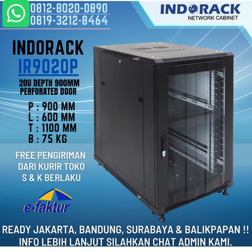 Jual INDORACK / CLOSE RACK 20U DEPTH 900MM PERFORATED DOOR / RACK ...
