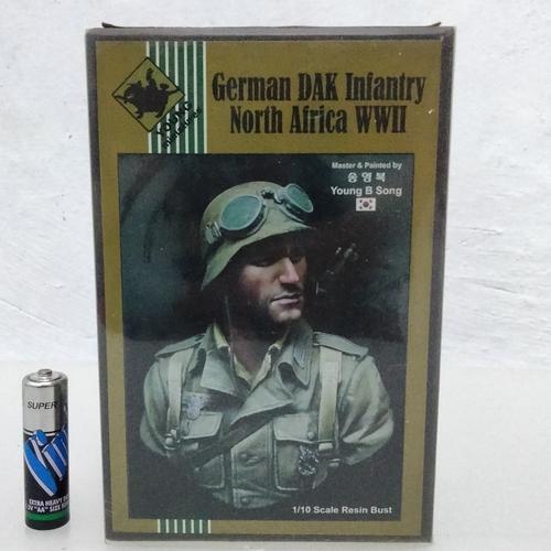 Jual Miniature Kit Model Bust Resin German DAK Infantry North Africa ...