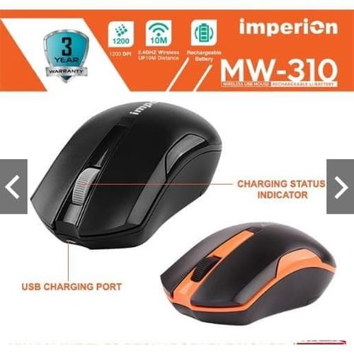 Jual IMPERION MW-310 WIRELESS RECHARGEABLE MOUSE (LOW POWER CONSUMPTION ...