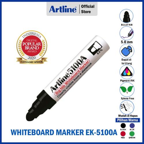 Jual SPIDOL ARTLINE NON PERMANENT WHITEBOARD BIG NIB MARKER EK-5100A ...