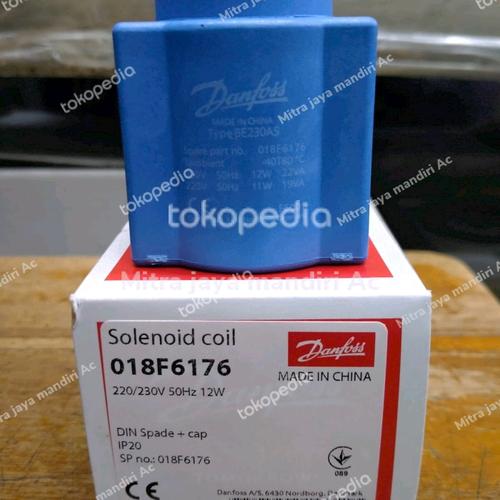 Jual COIL SOLENOID 081F6176 DANFOSS (220/230V-50/60Hz) 12 Watt ...