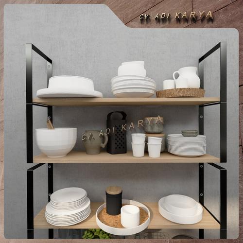 Promo Rak Besi Bumbu Dapur 2 Susun Serbaguna Rak Dapur Minimalis ...