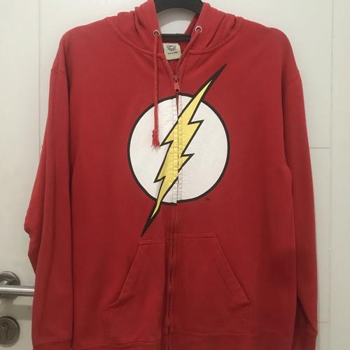 Jual DC Comics The Flash hoodie jacket official merch super hero logo ...