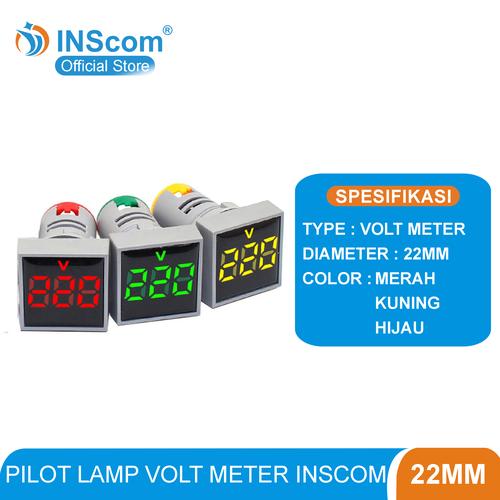 Jual PILOT LAMP LED WITH VOLT INDICATOR 22mm / VOLTMETER DIGITAL ...