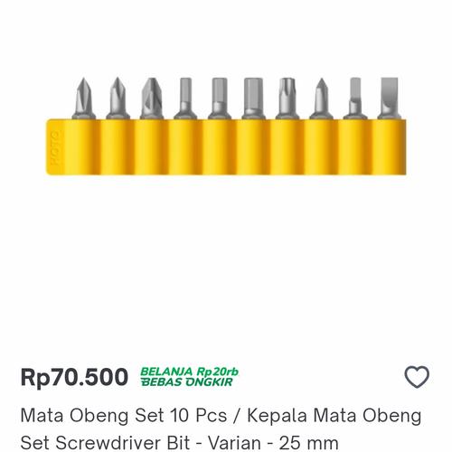 Jual mata obeng set - Kota Malang - zen99 teknik | Tokopedia