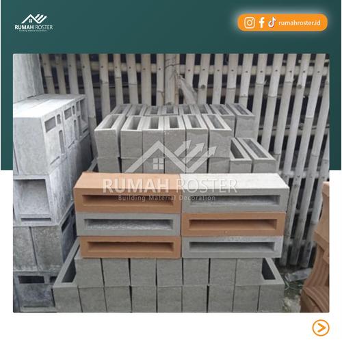 Jual Roster Beton Minimalis Persegi Panjang - Ukuran 28x8 cm - Putih ...