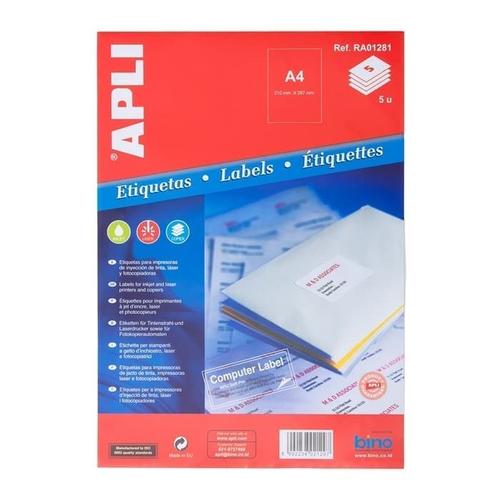 Jual APLI LABEL A4 70 X 42,4 MM 2100 LABEL REF 01276 (IMPORT) - Jakarta ...
