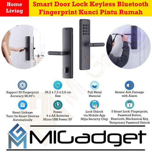 Jual Smart Door Lock Keyless Bluetooth Fingerprint Kunci Pintu Rumah ...