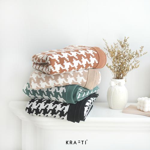 Promo Selimut Rajut / Selimut Sofa / Selimut travelling / Houndstooth ...