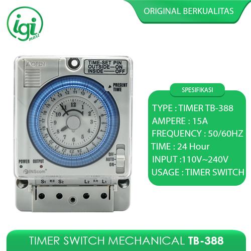 Jual TIMER TIME SWITCH TB388 INSCOM - Kota Surabaya - Igi Mart | Tokopedia