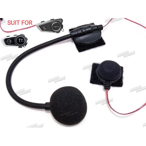 Jual Microphone Mic Soft Hard Boom Wired Fullface Halfface Intercom R8 ...