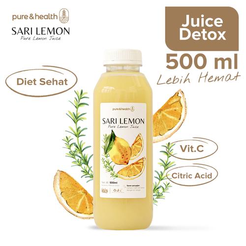 Promo Sari Lemon Fresh 500ml Pure Lemon Juice Detox Natural Healthy ...