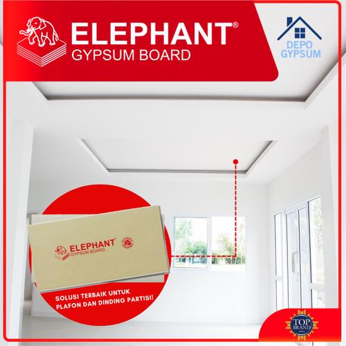Jual Papan Gypsum Elephant 09mm 1200x2400 | Papan Gipsum Elephant Tebal ...