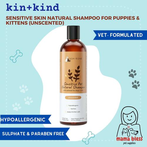 Jual KIN+KIND Sensitive Skin Shampoo with Oatmeal Puppies Kittens Dog ...