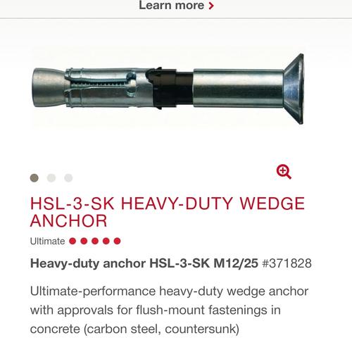 Jual HILTI DYNABOLT HSL 3 SK HEAVY DUTY ANCHOR M12/25 #371828 - Jakarta ...