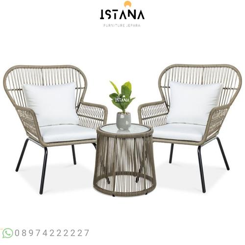 Jual kursi teras outdoor taman rotan sintetis sofa teras minimalis ...