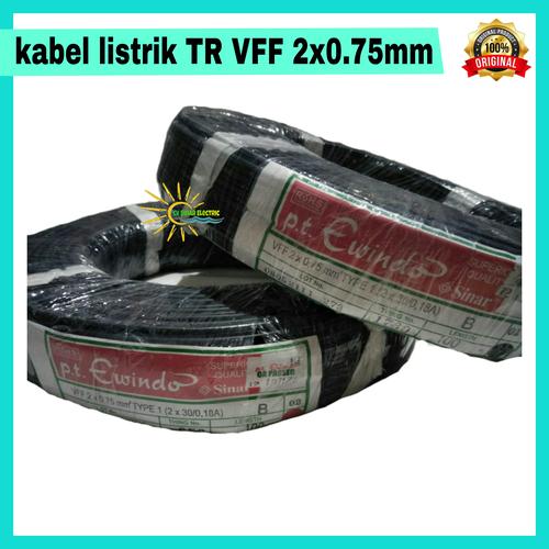 Jual kabel listrik TR VFF 2x0.75 mm merk sinar PT Ewindo - Putih - Kab. Bandung - cv sinar ...