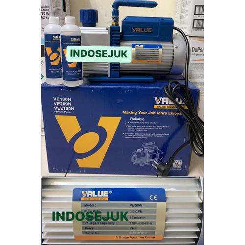 Jual VACUUM PUMP VALUE VE280 1HP | VACUUM PUMP AC VALUE VE280N 1HP 9CFM - Jakarta Barat ...
