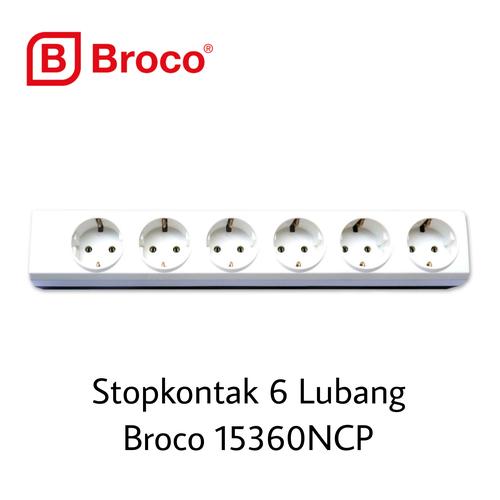 Jual Stop Kontak 6 Lubang Broco 15360NCP - Jakarta Barat - Smart Electrical Solution | Tokopedia