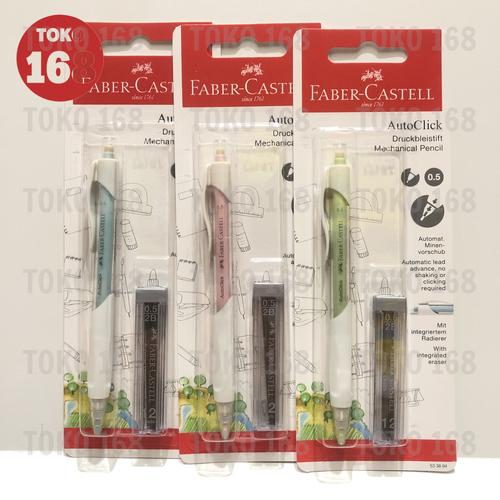 Jual FABER CASTELL Mechanic Pencil Auto Click 0.5mm 533894 (SET ...