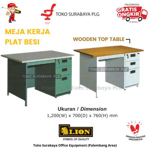 Jual Meja Kerja Meja Kantor Besi Lion L.106 N Meja Kantor Meja Plat ...
