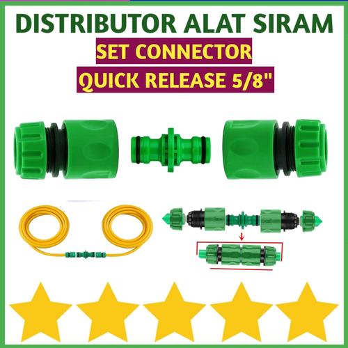 Jual SET CONNECTOR QUICK RELEASE SELANG AIR 5/8 INCH JOINER SELANG ...