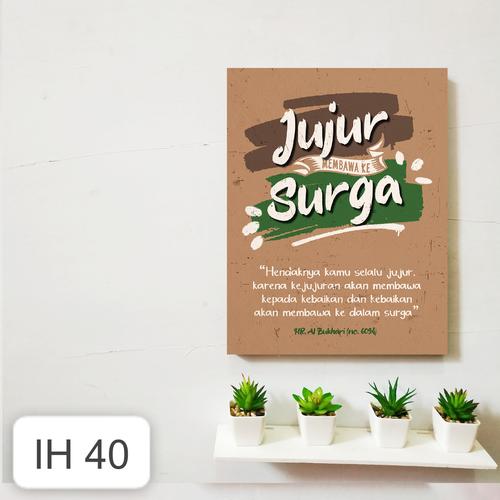 Jual Poster Kayu Islami Hadits (IH 37-40) - IH 40 - Jakarta Selatan ...