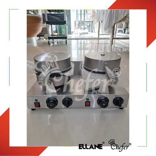 Jual Mesin pembuat waffle listrik double 2 tungku - Jakarta Barat ...