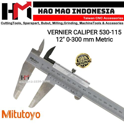 Jual MITUTOYO 530-115 SIGMAT / VERNIER CALIPER 12" (0-300MM) JANGKA ...