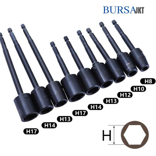 Jual SOCK IMPACT ROTATABLE 30 DERAJAT H8 - H17 CR-MO HEX SHANK SOCKET ...